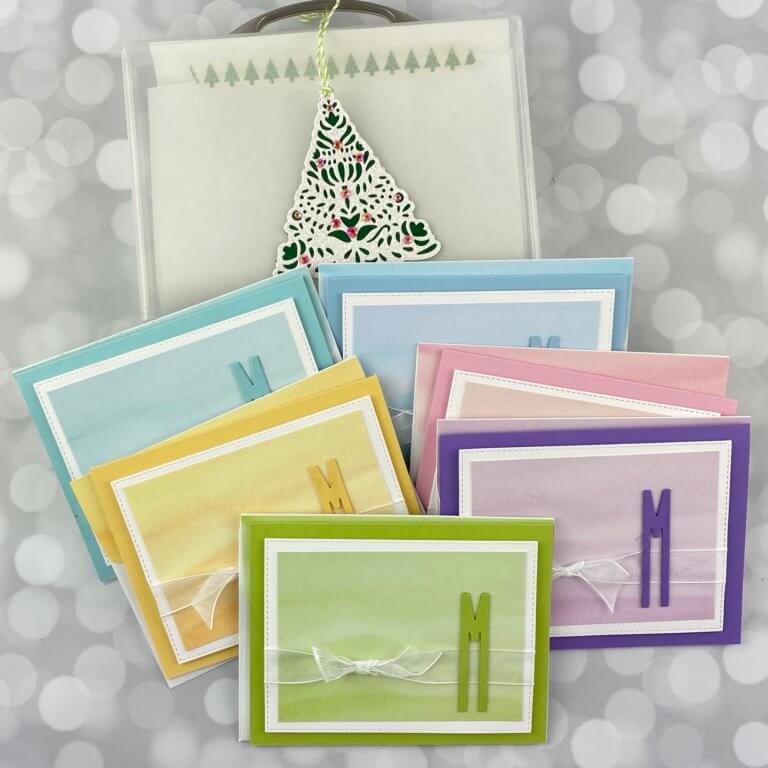 Handmade Card Sets make GREAT gifts. Video tutorial.-